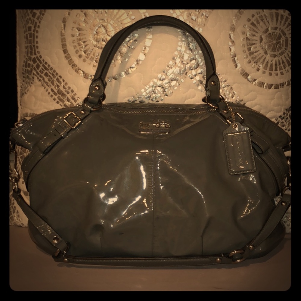 Coach Gray Patent Leather Handbag - Gem